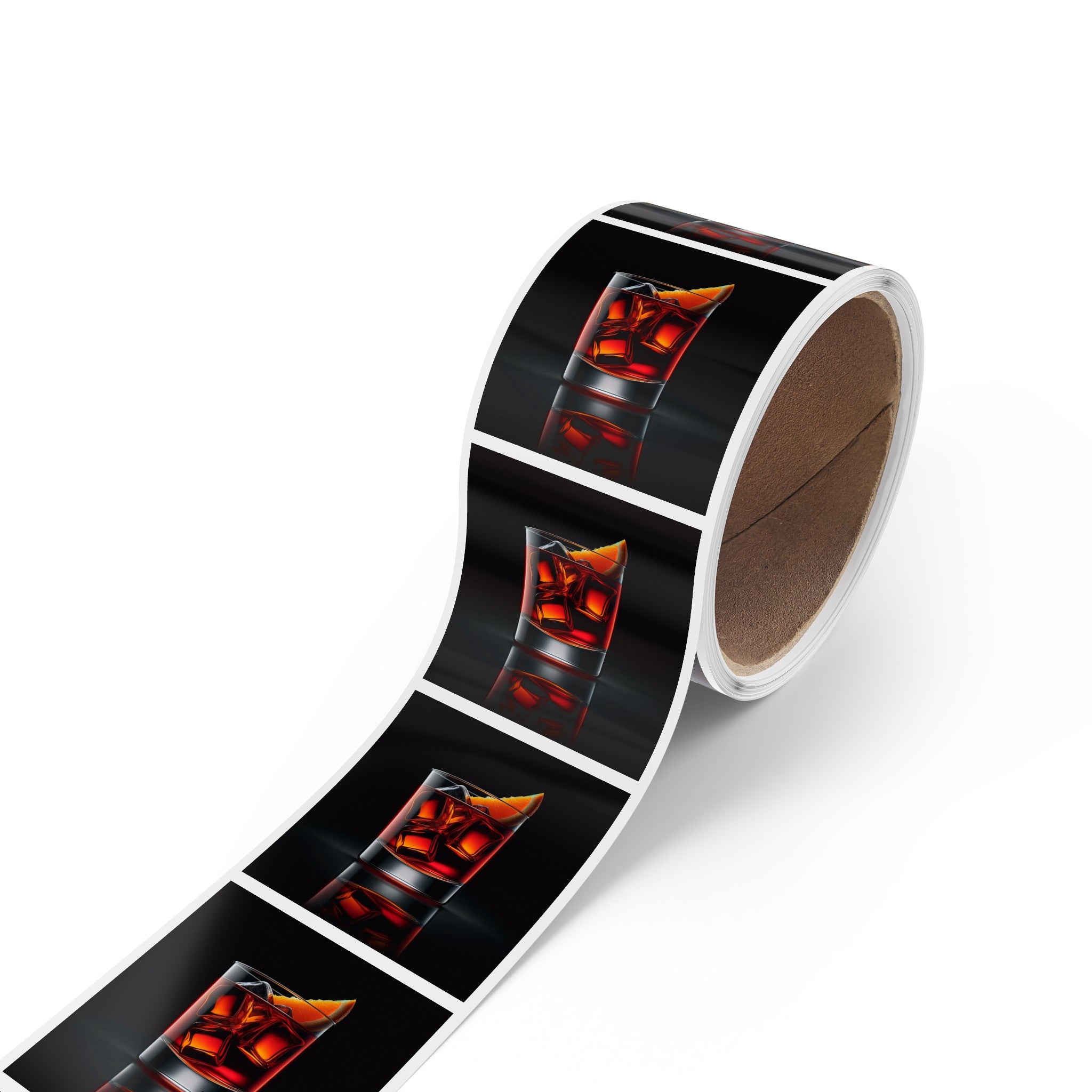 Negroni Cocktail Square Sticker Label Rolls – Cocktails.co